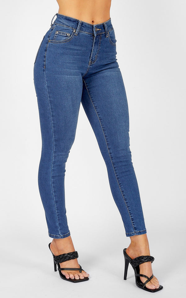 APPLE BOTTOM JEANS - DARK BLUE – By Amica