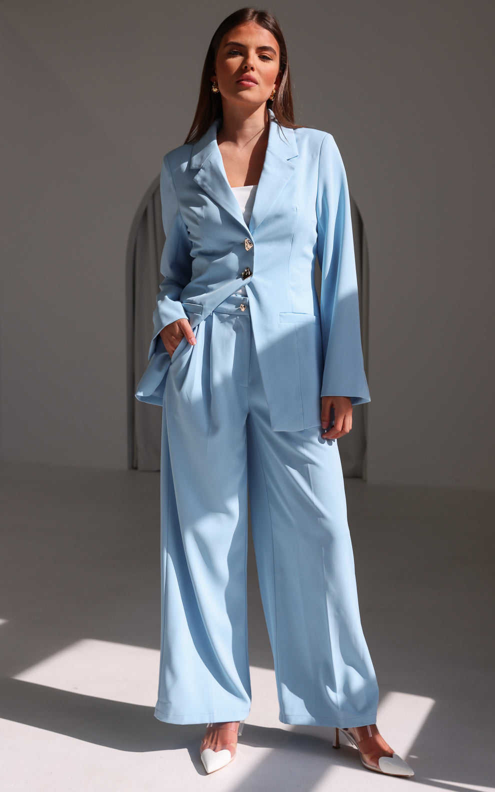 Charlotte Blazer - Baby Blue – By Amica