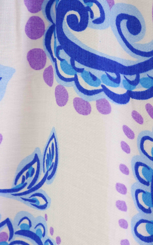 DONETH COLLARED BUTTON UP SHORT SLEEVE WITH TIE MINI DRESS - WHITE BLUE ...