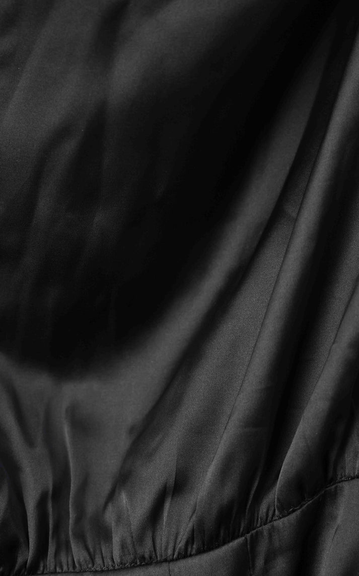 KENDRIX ASYMMETRIC OFF SHOULDER WIDE LEG JUMPSUIT - BLACK – By Amica