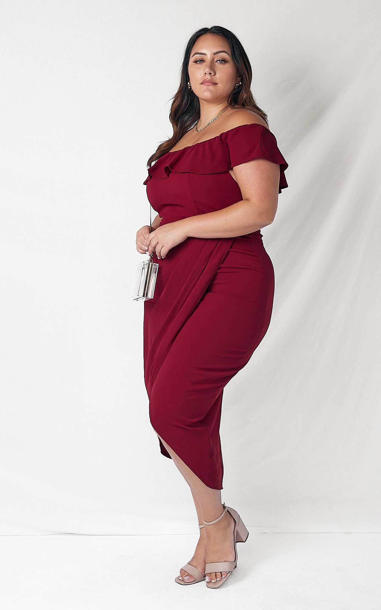 MELANIE DRESS - WINE – By Amica